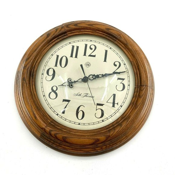 Seth Thomas | Wall Decor | Vtg Seth Thomas Wooden Wall Clock Colebrook ...